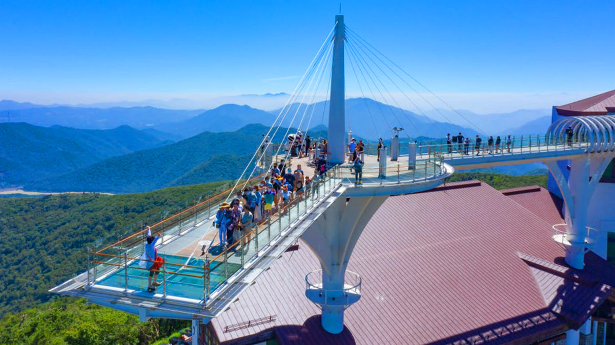 "단 18분 만에 해발 1,458m 올랐습니다"... 국내 최고 높이 절경 쉽게 감상하는 곳
